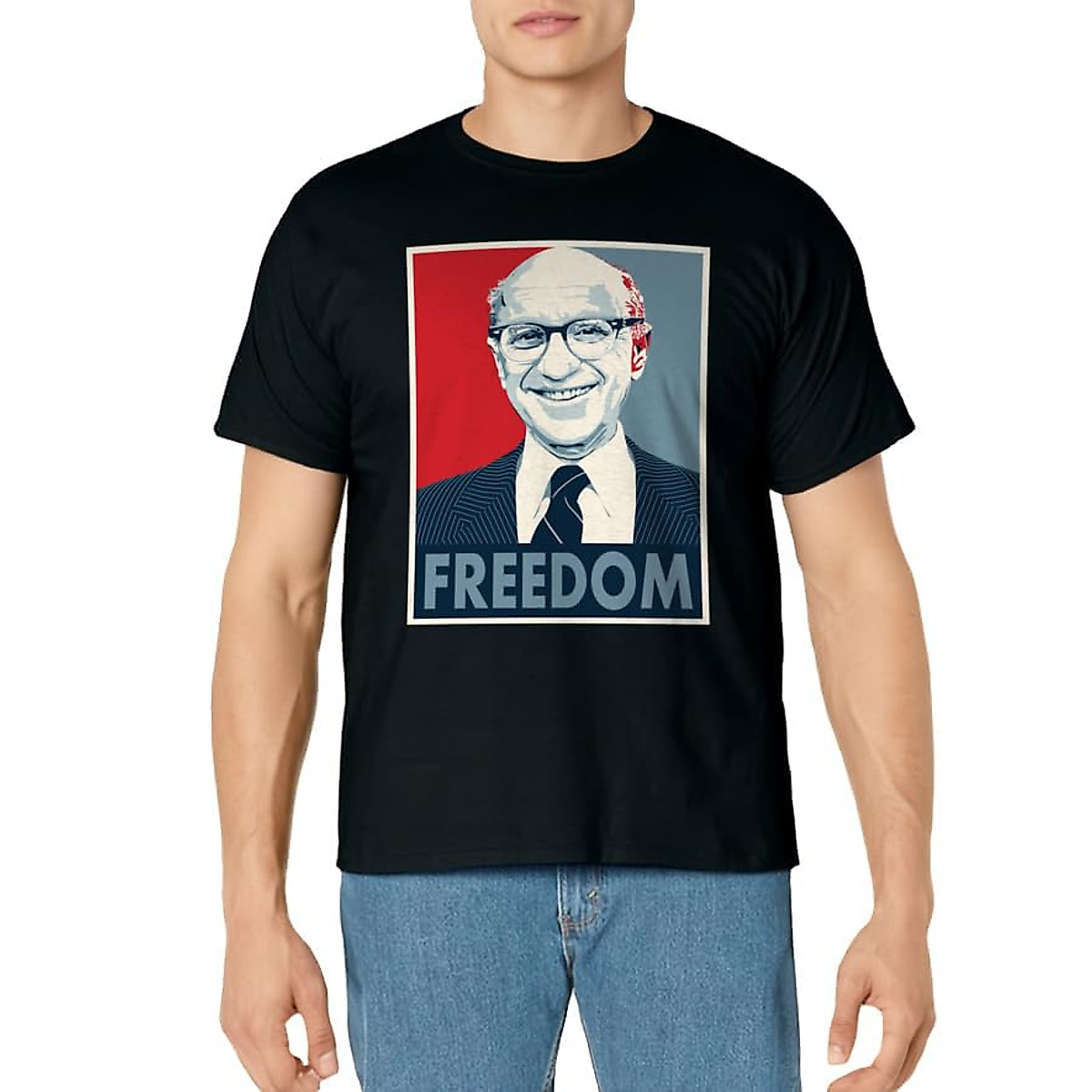 Milton Retro Friedman Graphic T-Shirt