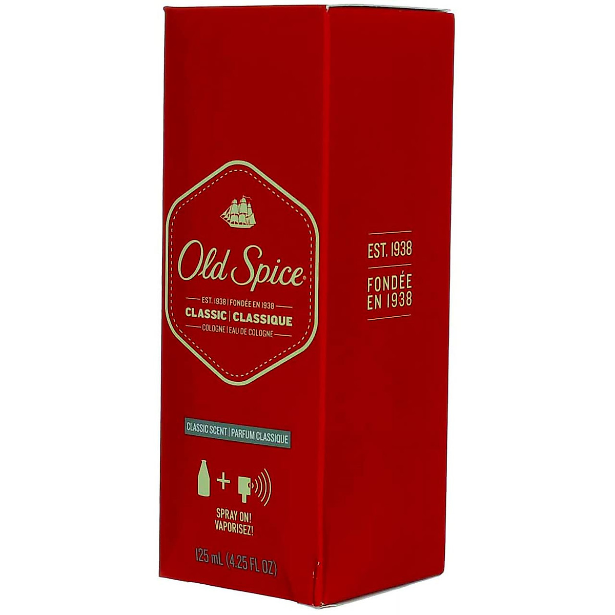 Old Spice Classic Cologne Spray 4.25 oz (Pack of 6)