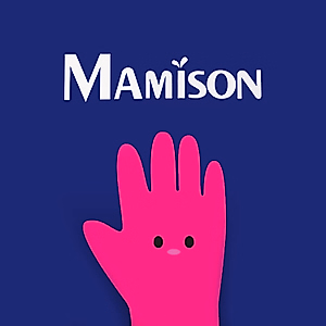 Mamison Quality Non-Slip Reusable Rubber Gloves. Kitchen & Cleaning House Hold (White Medium (2 Pairs))