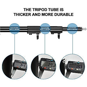 Heavy Duty Light Stand 9.5ft, Aluminum Alloy Lights Stand Spring Cushioned Adjustable Photo Video Lighting Stand, Photography Studio Tripod Stands for Flash LED Video Lights, Ring Lighting, Softboxes