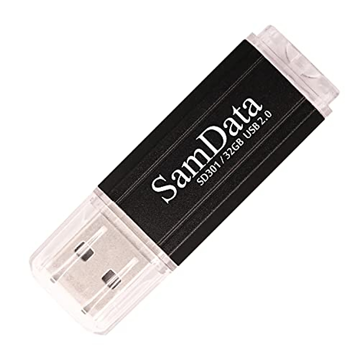 SamData 2 Pack 32GB USB 2.0 Flash Drive Thumb Drive Memory Stick Pen Drives Jump Drive for Data Storage (2Pack Black)