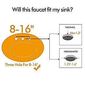 2 Handle 3-Hole Bathroom Sink Faucet FRANSITON Bathroom Faucet with Pop Up Drain and cUPC Faucet Supply Hoses 8 inch Bathroom Faucet, Oil Rubbed Bronze Bathroom Faucet