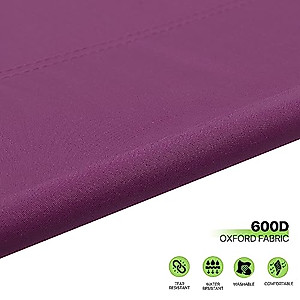 Magshion Portable Military Fold Up Camping Bed Cot + Free Storage Bag- 5 Colors (Purple), 37 x 26 x 5 inches (Magshion Furniture)