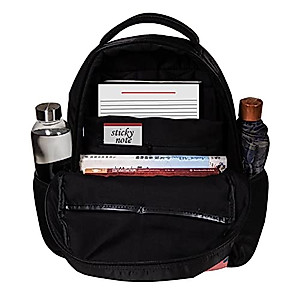 VBFOFBV Unisex Adult Backpack with for Travel Work, Triangle Stripes Tropical Leaves Modern