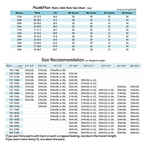 Plaid&Plain Men's Cargo Pants Slim Fit with 3D Shape and Stretchy Fabric C804 Olive 32WX28L