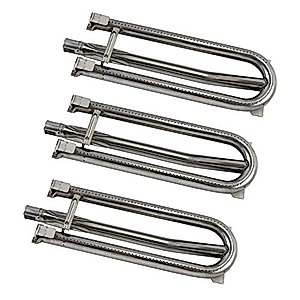 Folocy 19.125” Grill Burners BBQ Gas Grill Replacement Parts for DCS 27DBQR, DCS 30 BGB30-BQR, DCS 36 BGA36-BQARN, DCS 48 BGA48-BQRL, Brinkmann 810-8905-S 810-8907-S, Stainless Steel Pipe Tube