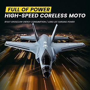 BEHORSE RC Plane, F-35 RC Airplane Ready to Fly, 2 Channel 2.4Ghz Remote Control Plane, Remote Control Airplanes for Kids Boys Girls Adults Beginners