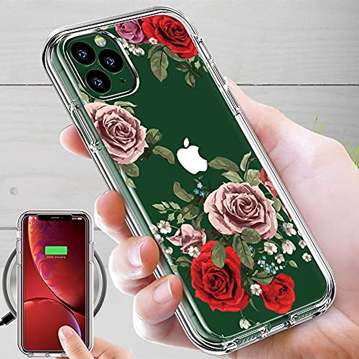 FIRMGE for iPhone 11 Pro Case 5.8 Inch, with [2 x Tempered Glass Screen Protector] 360 Full-Body Coverage Military Grade Heavy Duty [Shockproof] [Scratch-Resistant] Phone Protective Cover- LK004