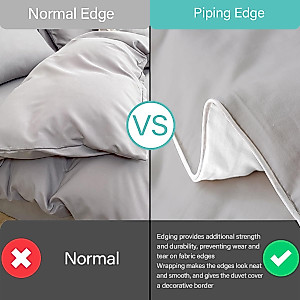 jejeloiu Grey Black Duvet Cover 100% Cotton King Size Geometric Bedding Set Modern Striped Art Comforter Cover Set Women Men Ultra Soft Decor Abstract Art Bedspread Cover Zipper