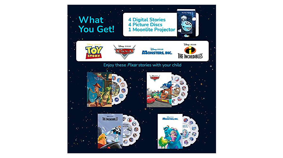 Moonlite Storytime Projector - Pixar Tales for Kids