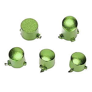Full Game Controller Plating Button Set, Beautiful Appearance Game Handle Accessories Compatible Unique for Series X(Electroplating Green)