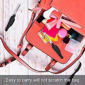 Boao 4 Pcs Eyelash Combs Eyebrow Combs Foldable Eyelash Separator Tool Stainless Steel Teeth Brow Brushes Mascara Brushes Eyebrow Spoolie Grooming Makeup Tool, Black