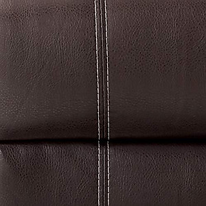 ACME FURNITURE Zuriel Brown Faux Leather Reclining Loveseat