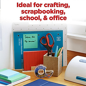 Scotch 8 Inch Precision Bent Scissors, Great for Everyday Use (1448B)