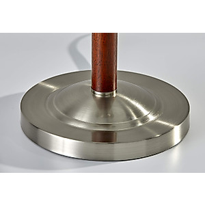 Adesso 4050-15 Lexington 22.5" Table Lamp – Lighting Fixture with Walnut Wood Body, Smart Switch Compatible Lamp. Home Improvement Equipment