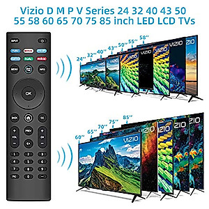 UNOCAR Remote for Vizio Smart TV Remote XRT-140 and Vizio Smart TV Quantum 4K UHD HDR OLED HDTV SmartCast, Vizio D M P V Series LED LCD 24 32 40 43 50 55 58 60 65 70 75 85 inch TV Watchfree