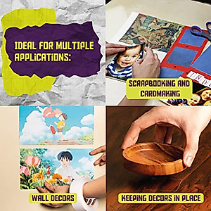 ATack Extra Sticky Clear Double-Sided Tape, Removable, 2-Inch x 20-Yards - Wall Safe Heavy-Duty Double Sides Self Sticky Wall Fabric Tape for Wood Templates, Furniture, Leather, Curtains and Craft