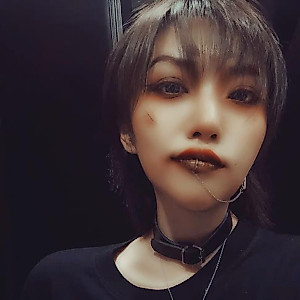 Jemant Lip Ring Chain To Ear For Women Men Silver Stainless Steel Nose Lip Ring Clip On Non Piercing Connected Chain Earring For Him Her (Silver)