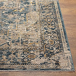 Mark&Day Area Rugs, 2x4 Havelock Traditional Teal Area Rug, Blue/Grey/Beige Carpet for Living Room, Bedroom or Kitchen (2'7" x 4')