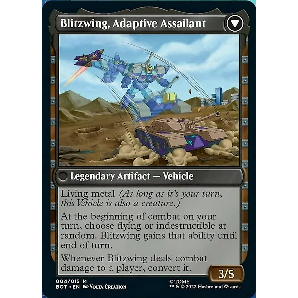Magic: the Gathering - Blitzwing, Cruel Tormentor // Blitzwing, Adaptive Assailant (004) - Transformers