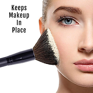 BaeBlu Organic Setting Powder, Extend Makeup Wear Time, Minimize Oil and Pores, Sheer Medium