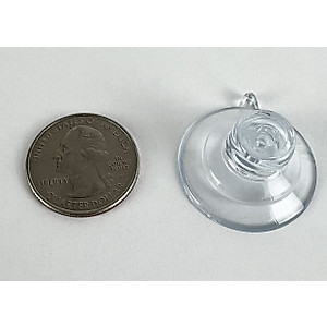 Wis-Sales (8-Pack Small 1 1/4 Inch) Pennsylvania Heavy Duty Suction Cups with Screws Signs, Radar Detector, thermometers, Bird feeders, and more.