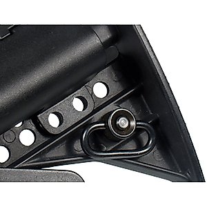 UTG Standard Push Button QD Sling Swivel, 1" Loop , Black