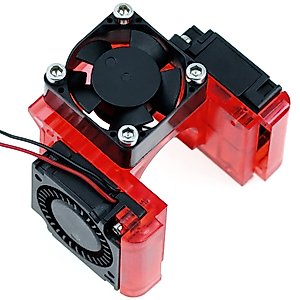 Haldis 3D Printer Cooling Fans Set, Upgrade 3Pcs 3010 Fans Premium Quiet 30x30x10mm Fan for E3D V6 OD 22mm Hotend (Red 24V)