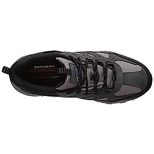 Skechers Men's Selmen-Enago Trail Oxford Hiking Shoe, Grey, 9.5 Extra Wide US