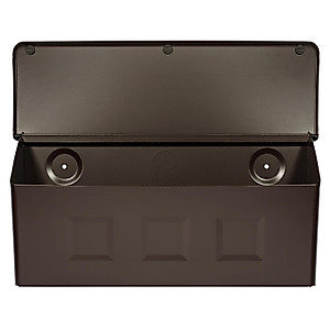 Architectural Mailboxes Wayland Galvanized Steel Wall Mount Mailbox, 2689RZ, Rubbed Bronze, Small Capacity