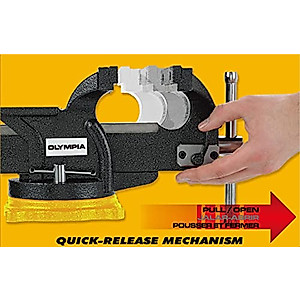 Olympia Tools 38-647 6in One-Hand Operation Quick Release Bench Vise