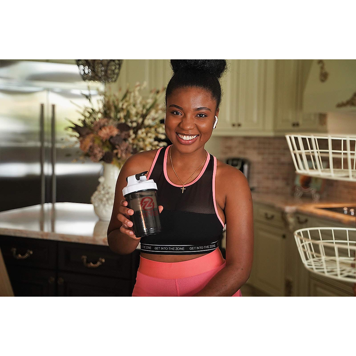 Ziftex Protein Mixer Shaker Bottle- Gym Bottle Shaker for Pre or Post Workout, Mixes Cocktails, Smoothies and Shakes | Dishwasher Safe (500 ml)