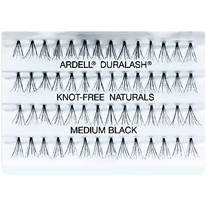 Ardell Duralash Naturals Flares Knot-free Medium Black, 56 Count (Pack of 6)