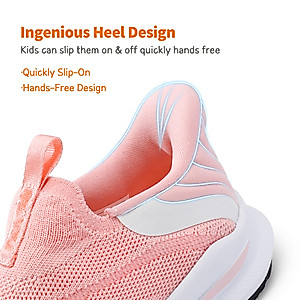 DREAM PAIRS DREAM PAIRS Boys Girls Shoes Kids Tennis Slip on Running Athletic Walking Sneakers for Little/Big Kid Pink Size 2 Little Kid SDRS2334K