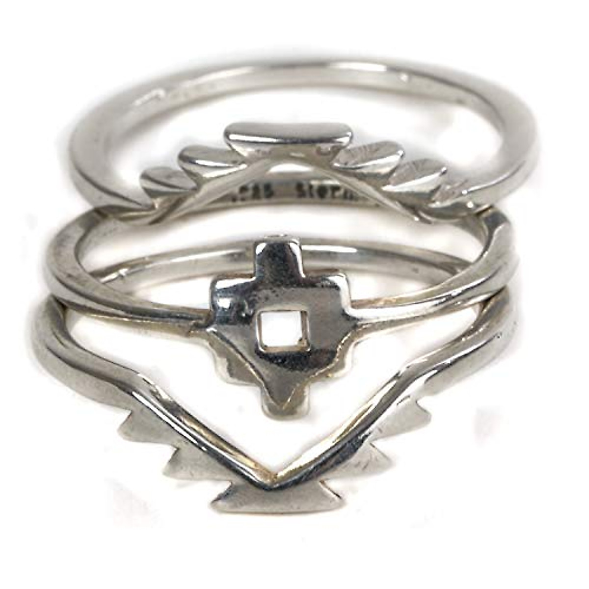 Turquoise Skies TSKIES Skyweaver: Stacker Ring Set (sterling-silver, 9)