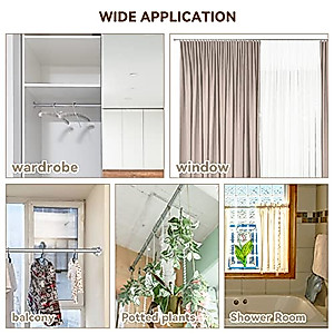 4 Packs Stainless Steel Wardrobe Bracket U-Shaped Rod Socket Flange 1-1/4" Diameter Heavy Duty Closet Rod Brackets End Supports for Closet Rod with Screws (Silver)