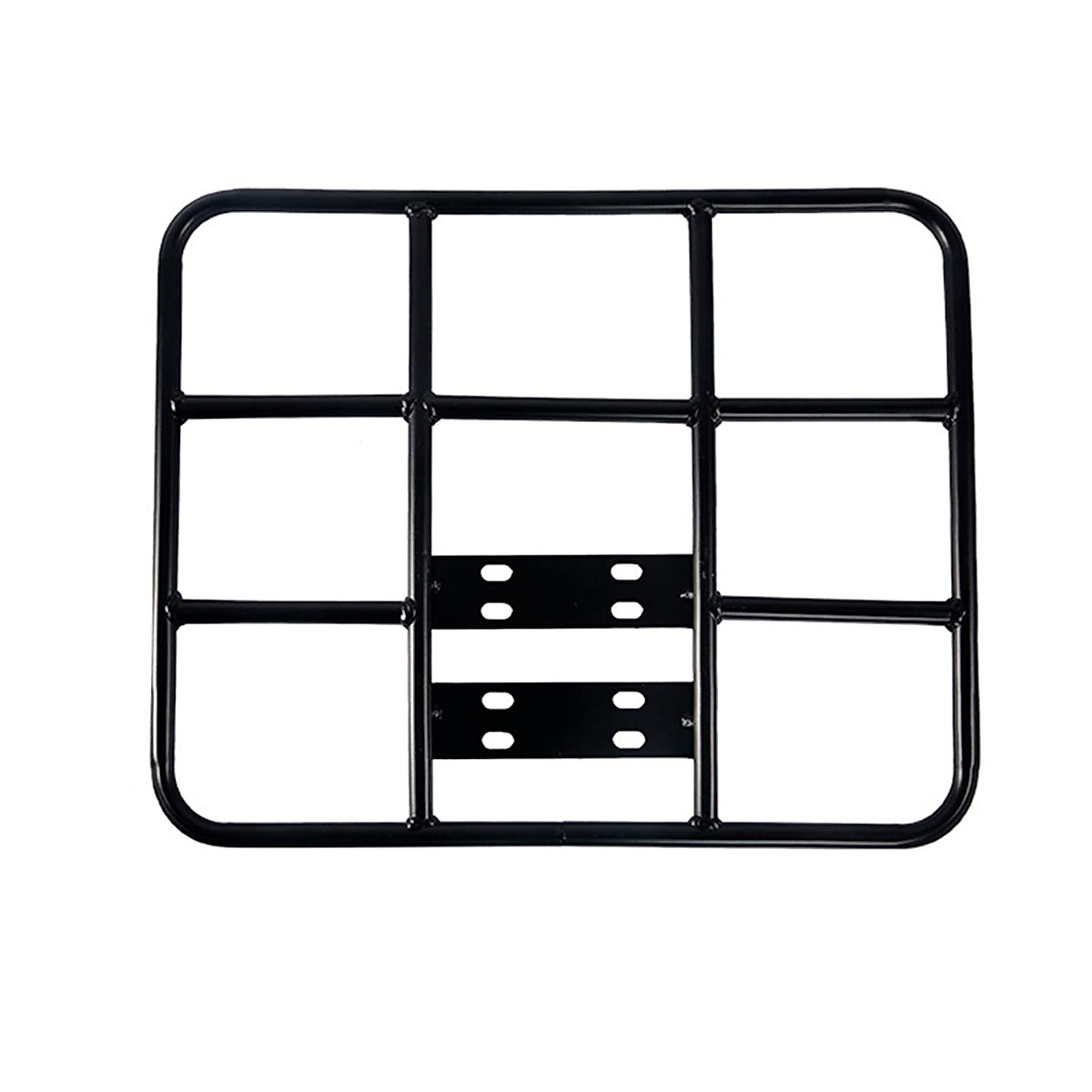 BigKing Food Delivery Box Rack Rear Grille,Electric Bicycle Delivery Box Rack Rear Grille 80kg Loading Seamless Steel Tube Universal for Motorcycle(Flat (53/43))