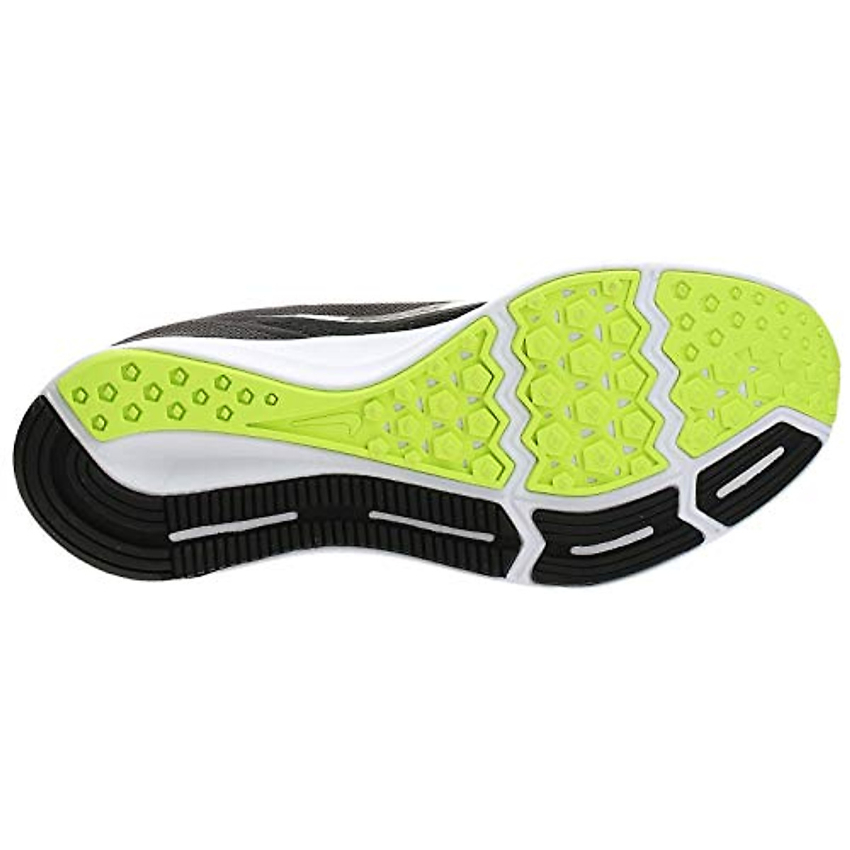 Nike Downshifter 9 Men's Running Shoes, Lightweight Mesh Men's Sneakers, Black/White-Particle Dark Smoke Grey-Ghost Green-Sapphire, 10