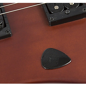 D'Andrea Snarling Dog Brain Nylon Guitar Picks 12 Pack with Tin Box (Black, 0.88mm)