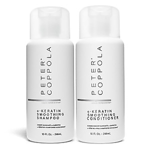 Peter Coppola a-Keratin Smoothing Shampoo & Conditioner Set - Smooths Thick Coarse Hair - Infused With Argan Oil, Avocado Oil And Hydrolyzed Keratin Transforms Frizz Into Shiny & Healthy Hair (10 oz)