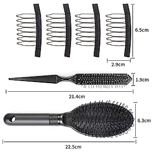 Wig Comb Set Hair Brush for Wigs Curly Hair Straight Hair Long Short Hair Professional