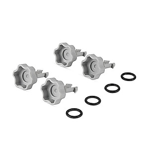 Intex 25002 Set of Air Release Valves with O Rings for Filter Pumps (4 Pack)