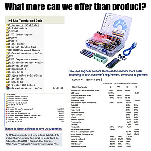 kuman Complete Starter Kit with Detailed Tutorial and Reliable Components for Arduino Project Mega 2560 Robot breadboard Kits