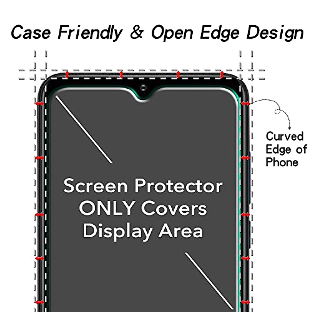 KATIN [2-Pack] Designed for Moto G Pure Tempered Glass Screen Protector, Anti Scratch, Bubble Free, Easy to Install