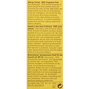 Clinique Spf 50 Mineral Sunscreen Fluid for Face, 1 Ounce