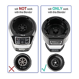 6-Fin Ninja Blender Blade Replacement parts Female Fins Blade Compatible with Ninja Auto iQ BL450 Blenders