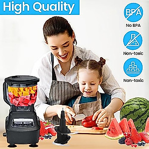 Replacement Blender Blade - 4 Blade Replacement for Ninja 64 oz 72 oz Food Processor Bowl CT682SP BL681A BL682 BL770 BL770AMZ BL772 BL910 BN600 BN601 BN800 BN801