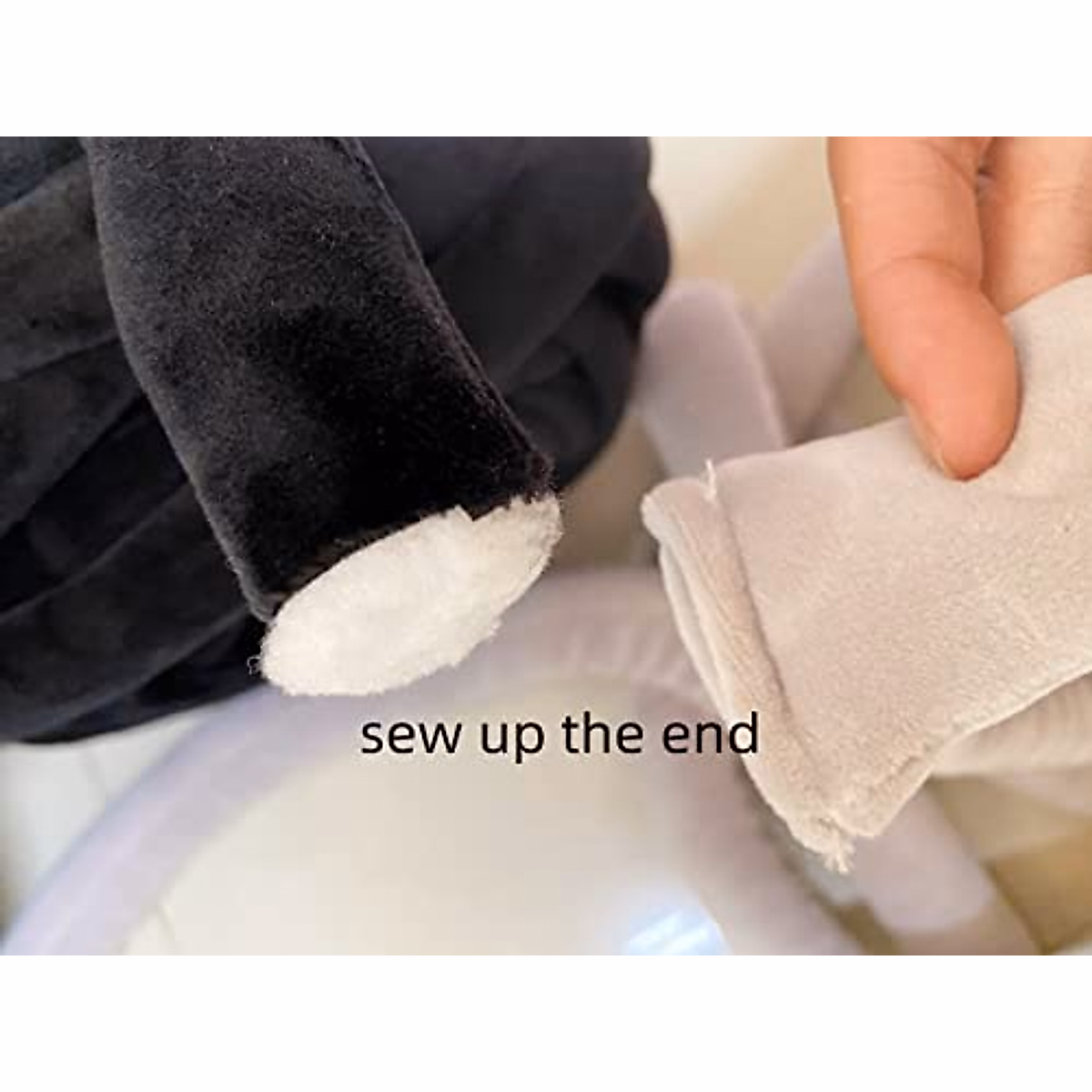 4 LBS Super Bulky Chunky Yarn, 1.2inch Thick Beige Velvet Washable Softee Hand Knitting Giant Jumbo Tubular Yarn for Arm Knitting Extreme DIY Blankets Rugs Pillow Making 85 Yards