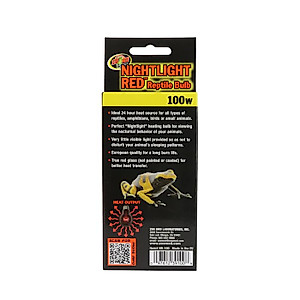 Zoo Med Nightlight Red Reptile Bulb, 100 Watts
