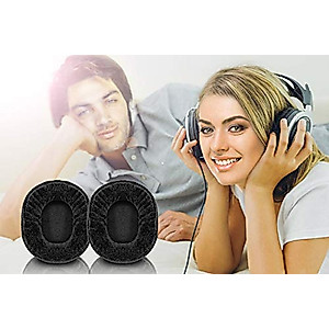Replacement Ear Pads Compatible with ATH-M50x M50 M40, Arctis 7 Arctis Pro, ATH-WS1100iS, HD280 Pro, SRH 440, MDR-7506 V6 Headphone Memory Foam Earpads (Black Velvet)